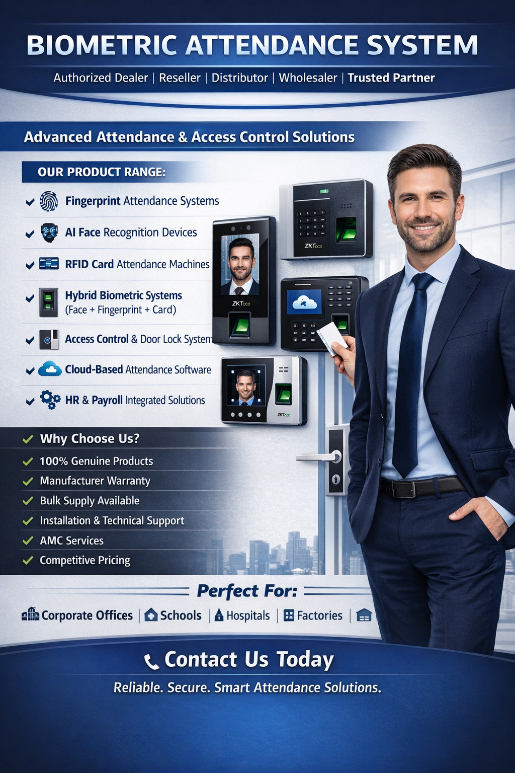 Biometric Attendance System Authorized Dealer & Distributor in India ...