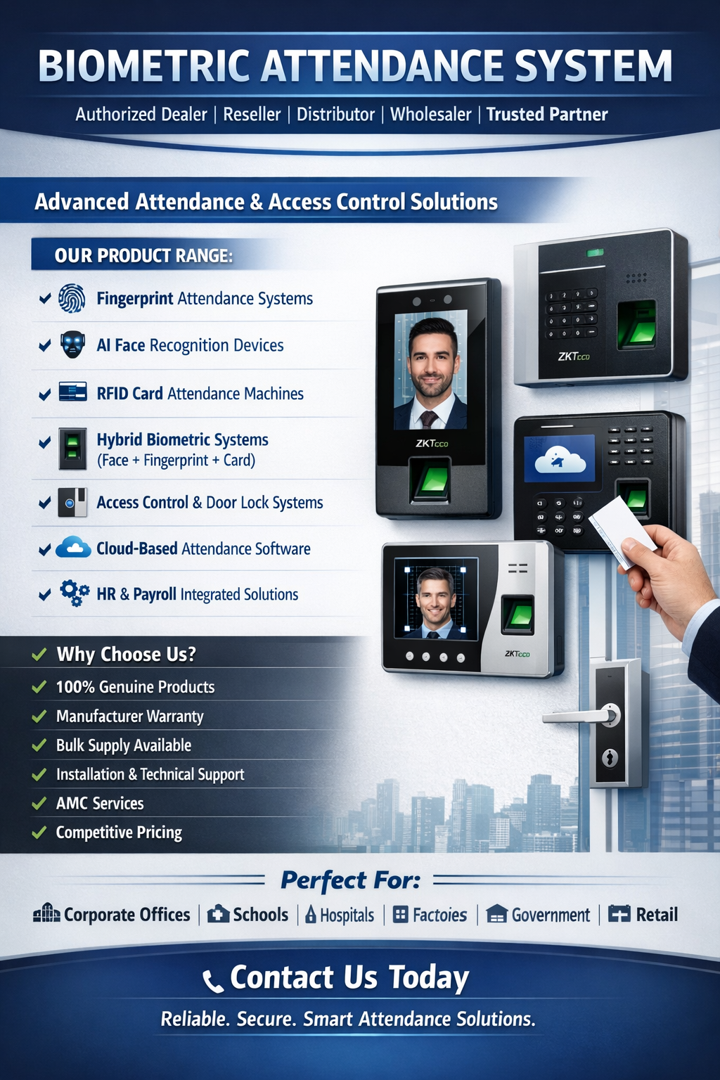Biometric Attendance System Authorized Dealer & Distributor in India ...
